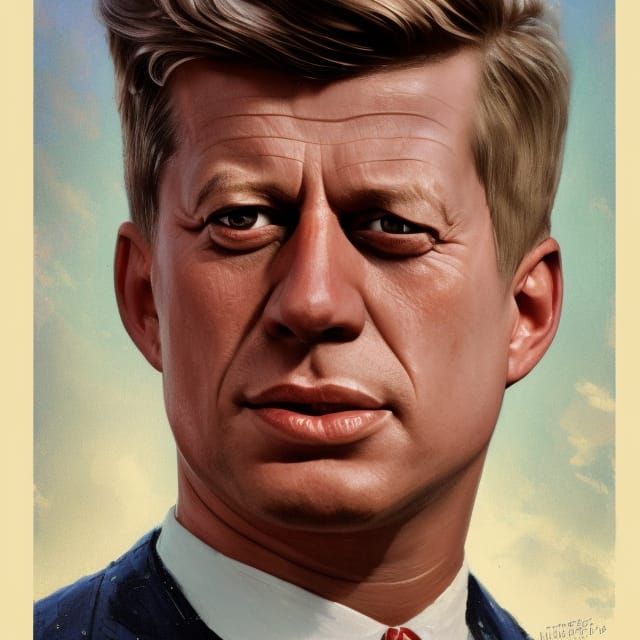 JFK at Disneyland with Rob Gronkowski head and shoulders portrait, 8k ...