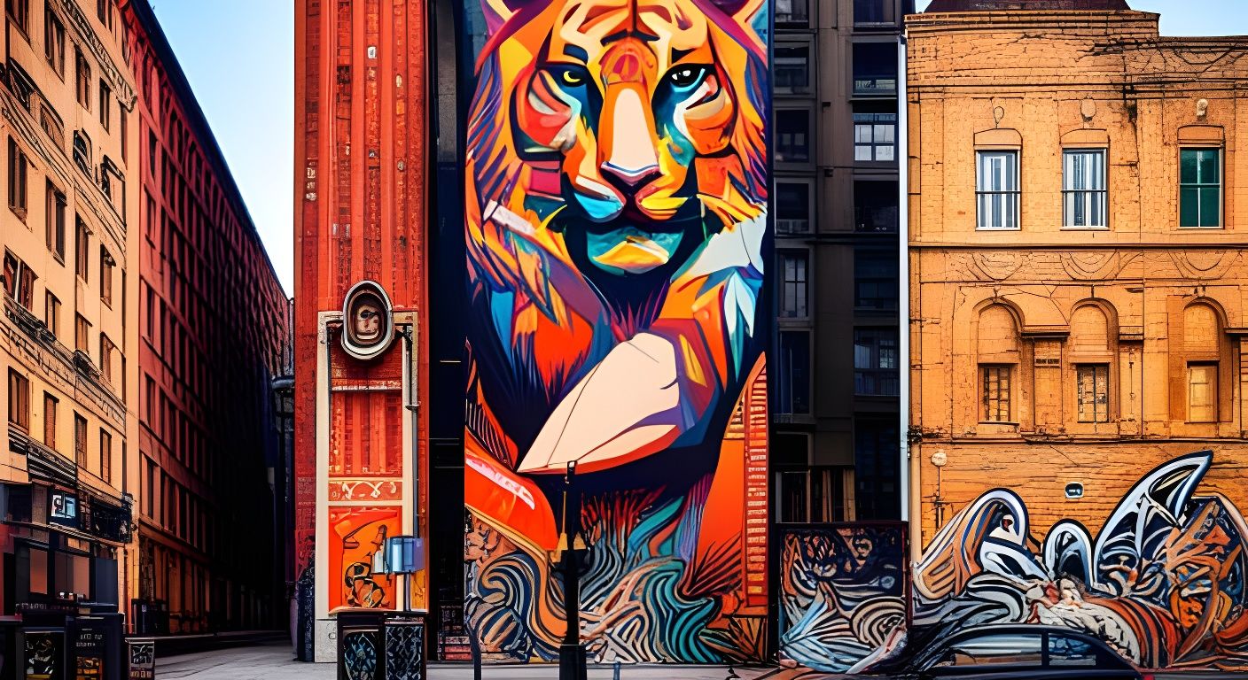 Tiger Street Art - AI Generated Artwork - NightCafe Creator