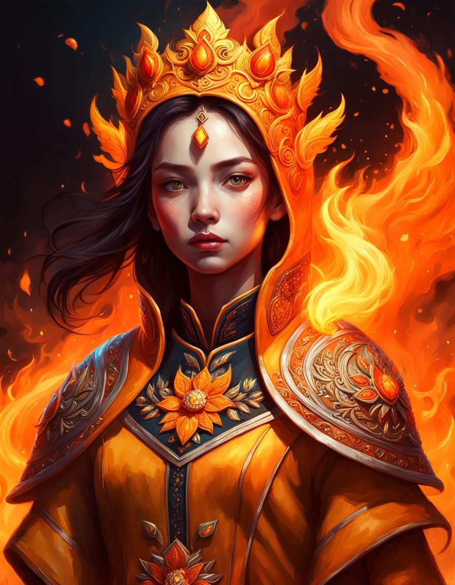 fire queen - AI Generated Artwork - NightCafe Creator