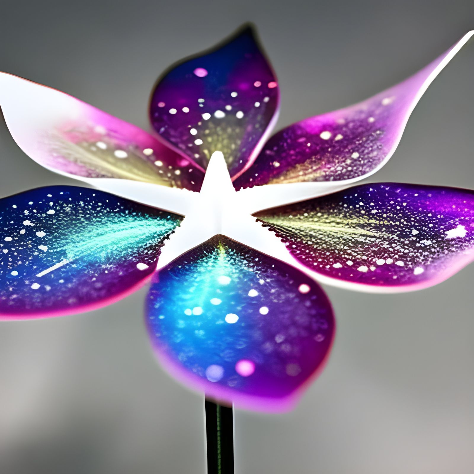beautiful star spangled flower - AI Generated Artwork - NightCafe Creator