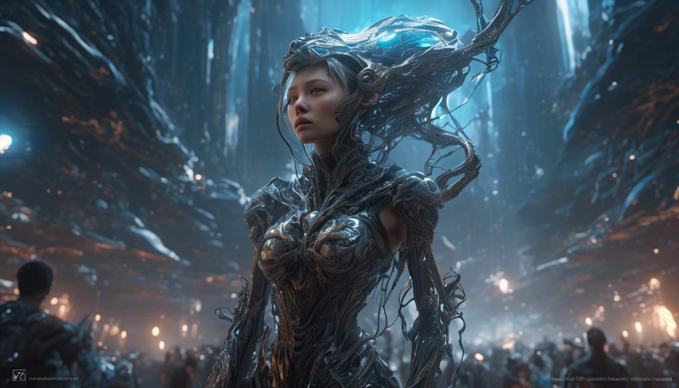 “Artistic” “female” “alien” - AI Generated Artwork - NightCafe Creator