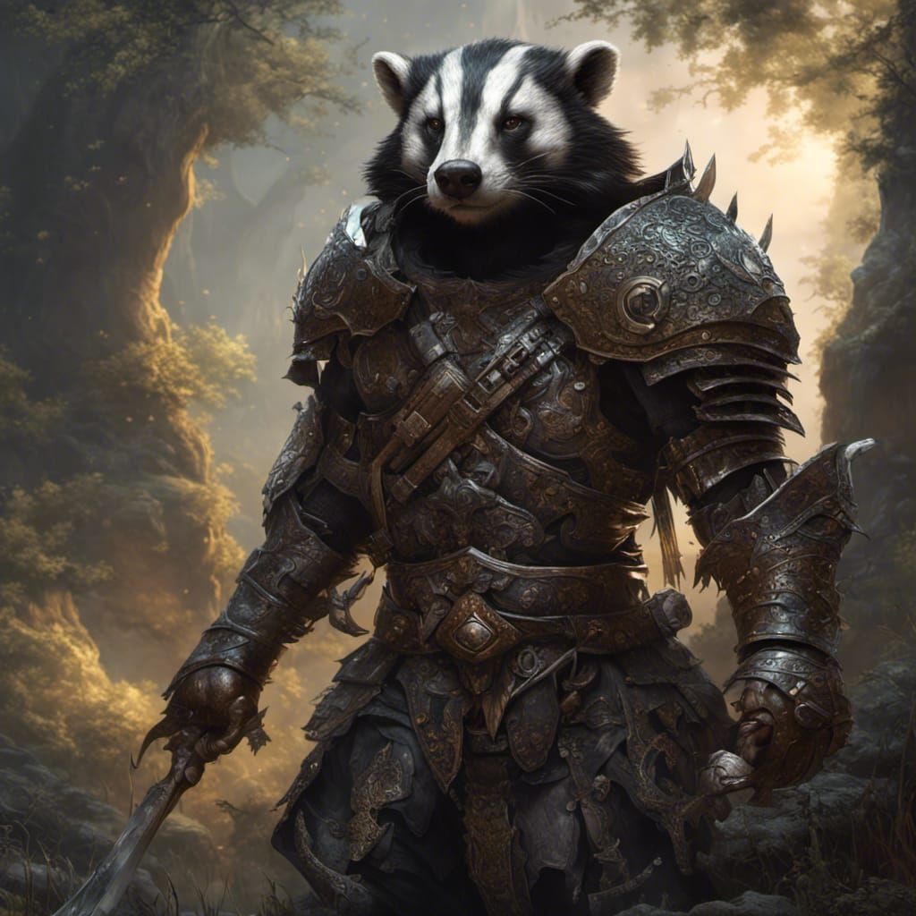 badger warrior - AI Generated Artwork - NightCafe Creator
