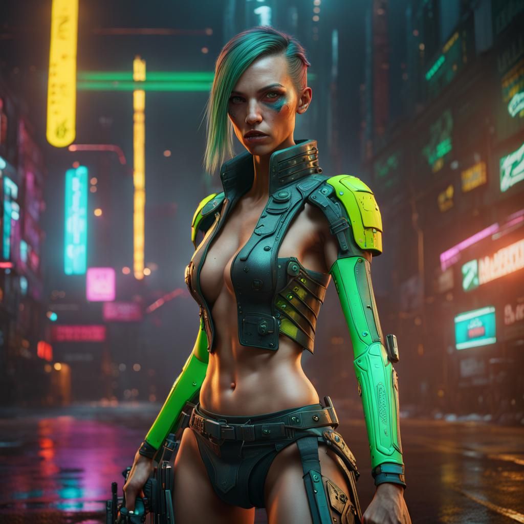 Cyberpunk 2077 mantis blade girl - AI Generated Artwork - NightCafe Creator