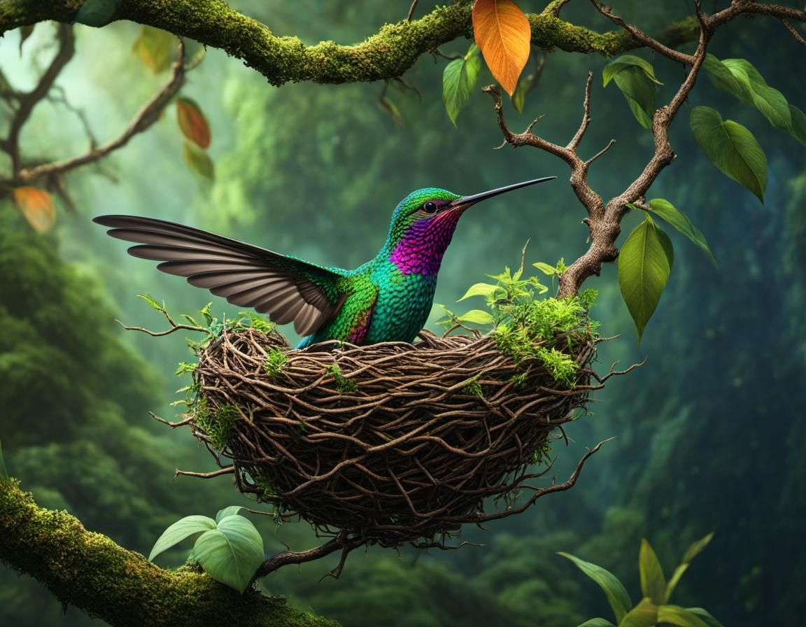 Hummingbird - AI Generated Artwork - NightCafe Creator