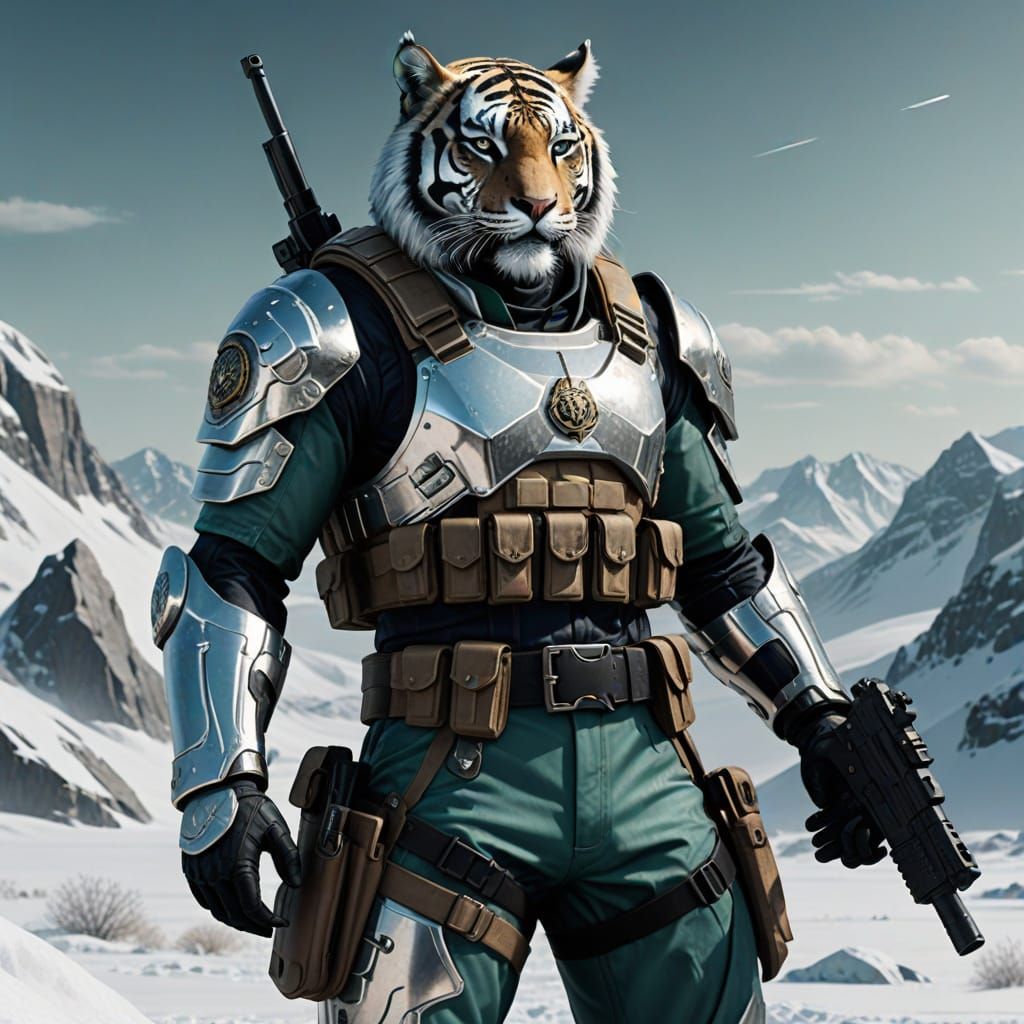 Blue Tiger commando from the Tail of a Soldier book series