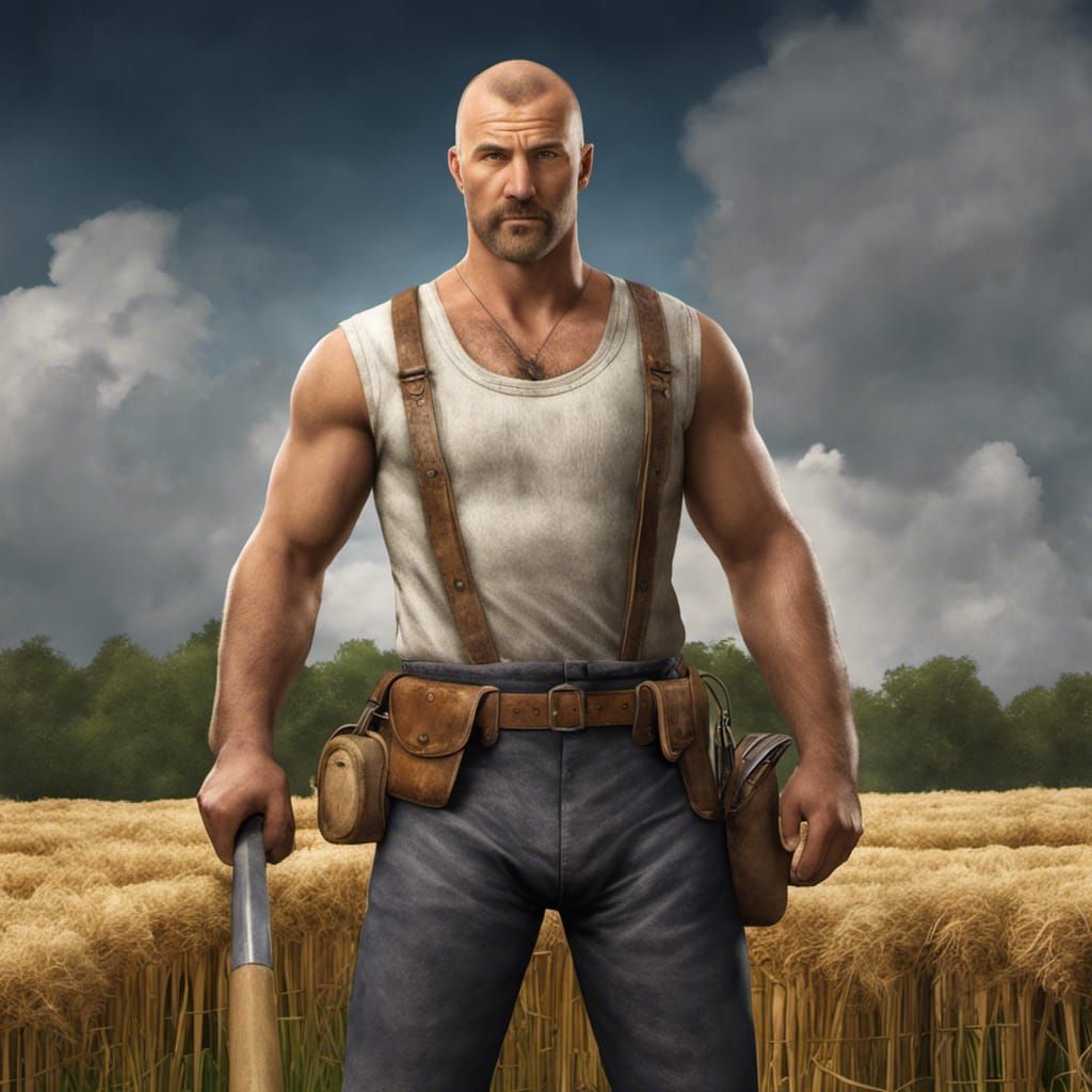 The beauty of a farmer man - AI Generated Artwork - NightCafe Creator