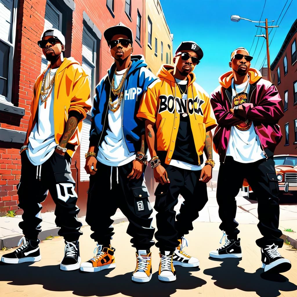 Hip-Hop Band - AI Generated Artwork - NightCafe Creator