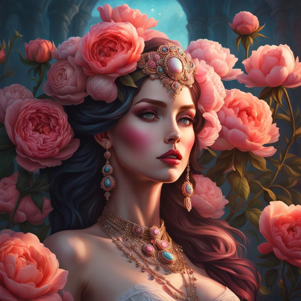 Rosey Queen - AI Generated Artwork - NightCafe Creator