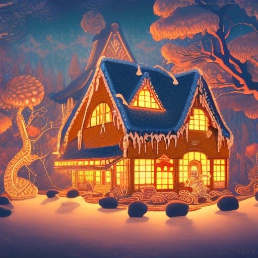 Gingerbread House Japanese Art:: James Jean:: Dan Mumford: professional ...