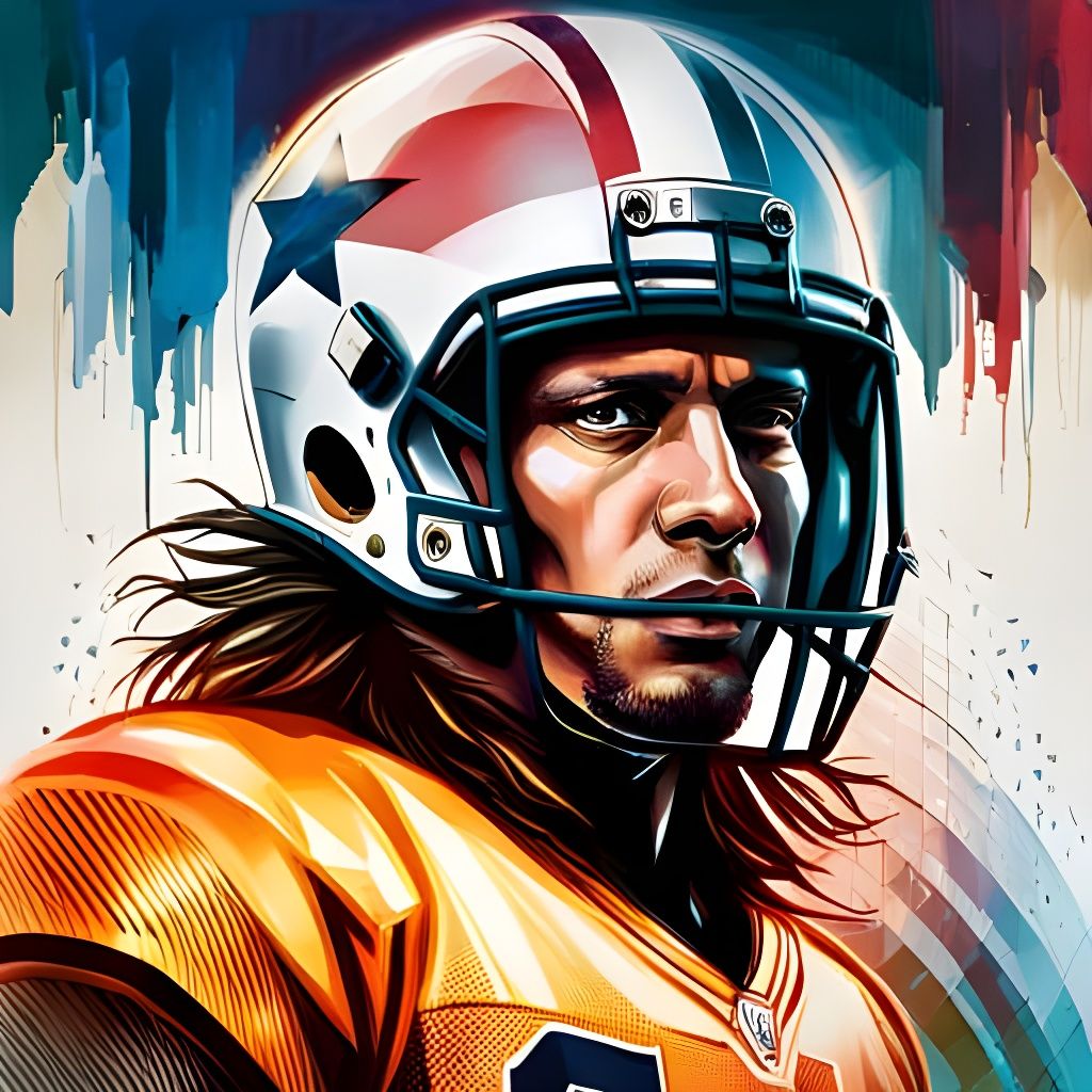 American Football Player - AI Generated Artwork - NightCafe Creator