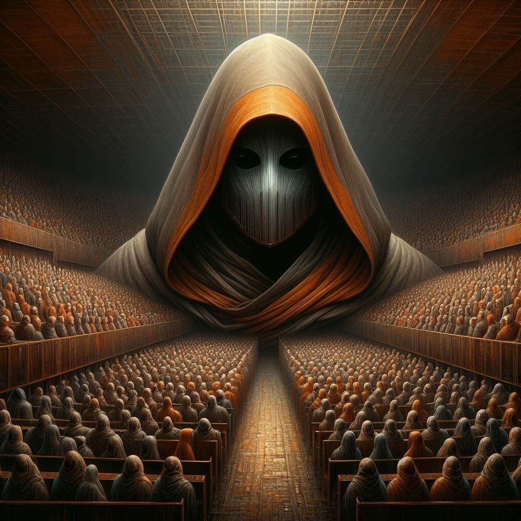 The great speach of the Faceless to the masses - AI Generated Artwork ...