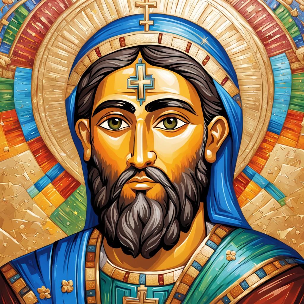 Coptic Jesus Holy Week - AI Generated Artwork - NightCafe Creator