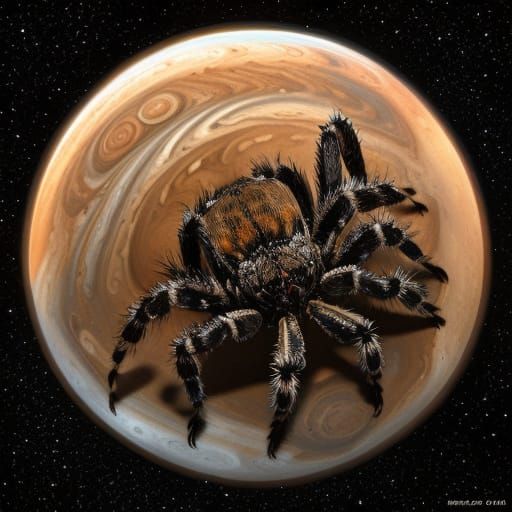 The giant spider on the side of Jupiter you don't see.