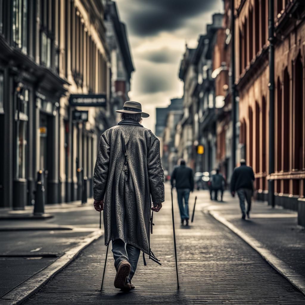 Beautiful street walker - AI Generated Artwork - NightCafe Creator