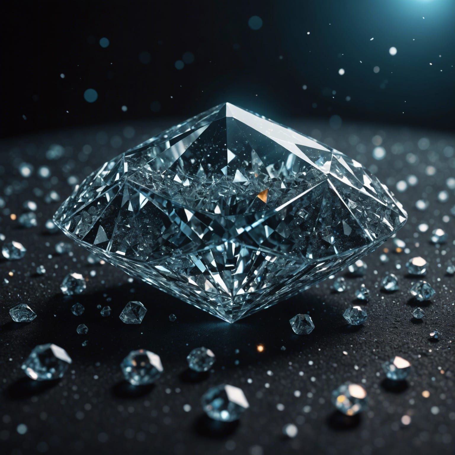 Macro photography: Diamond dust - AI Generated Artwork - NightCafe Creator