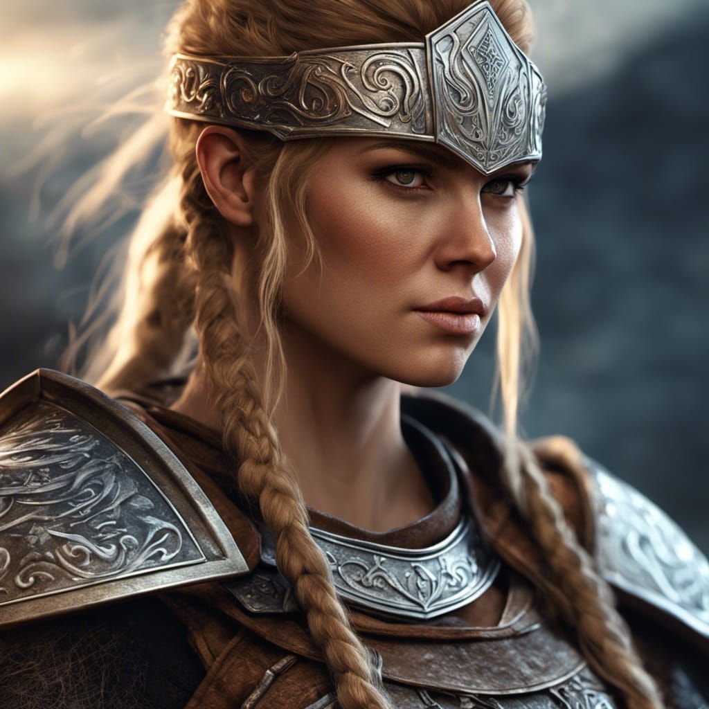 Woman warrior, Viking, Norse,(realistic:1.4), (masterpiece), (detailed ...