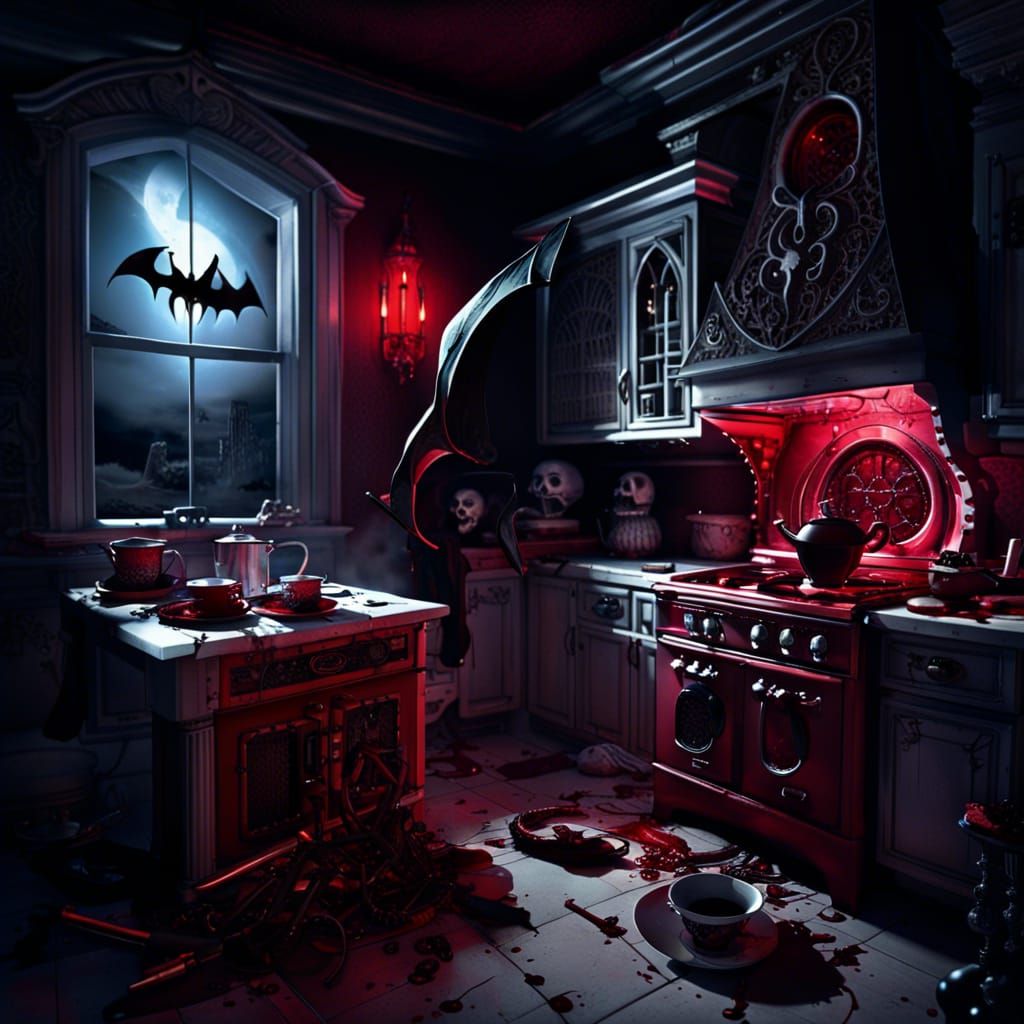 Spooky Kitchen Appliances - AI Generated Artwork - NightCafe Creator