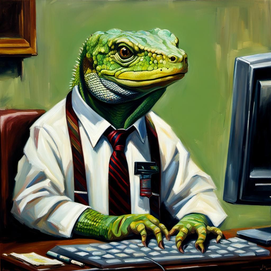 Monitor Lizard - AI Generated Artwork - NightCafe Creator