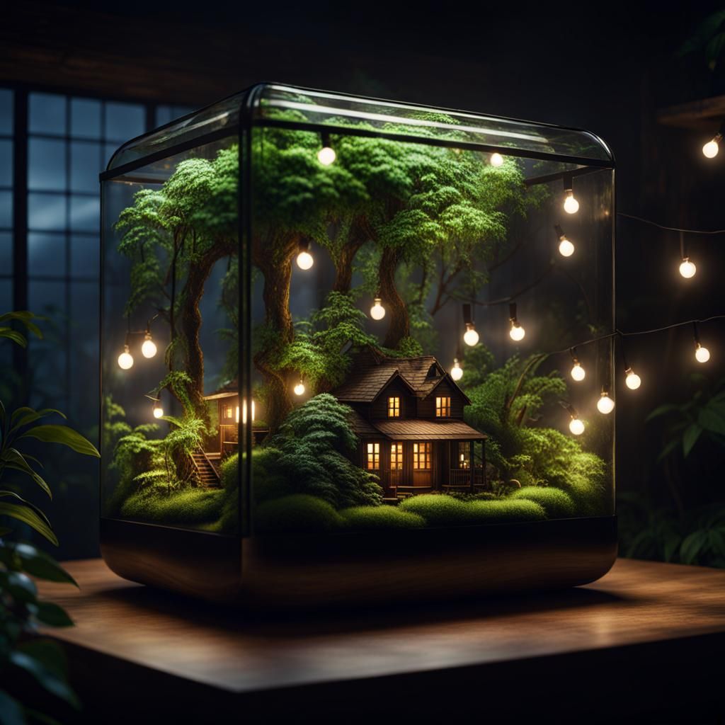 Overgrown Cabin - AI Generated Artwork - NightCafe Creator