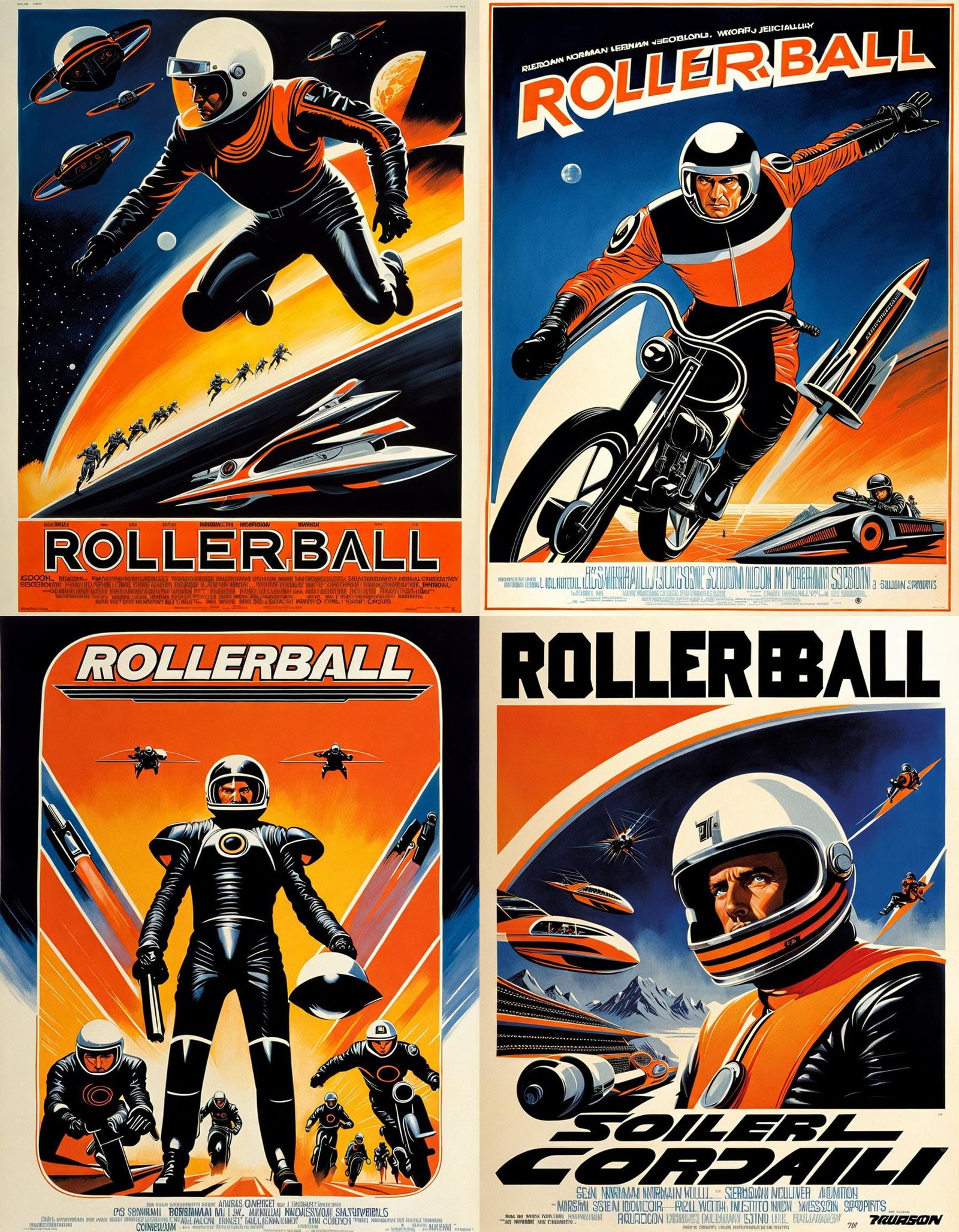 Rollerball A Sci-fi Action Sports Movie from 1975, director Norman ...