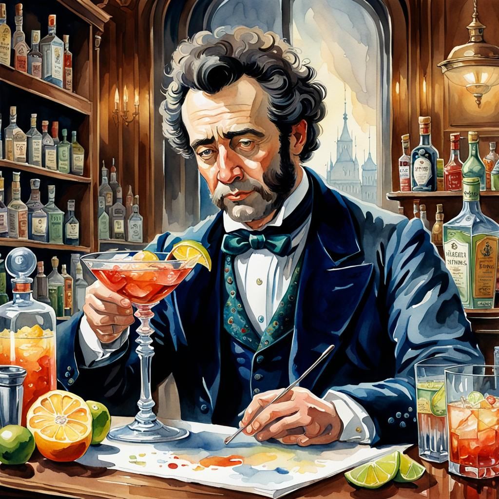 Un Barman con actitudes especiales - AI Generated Artwork - NightCafe Creator