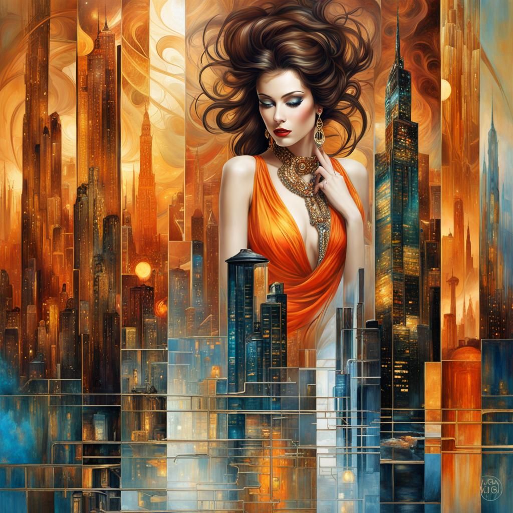 City Mirage effect decor Art - AI Generated Artwork - NightCafe Creator