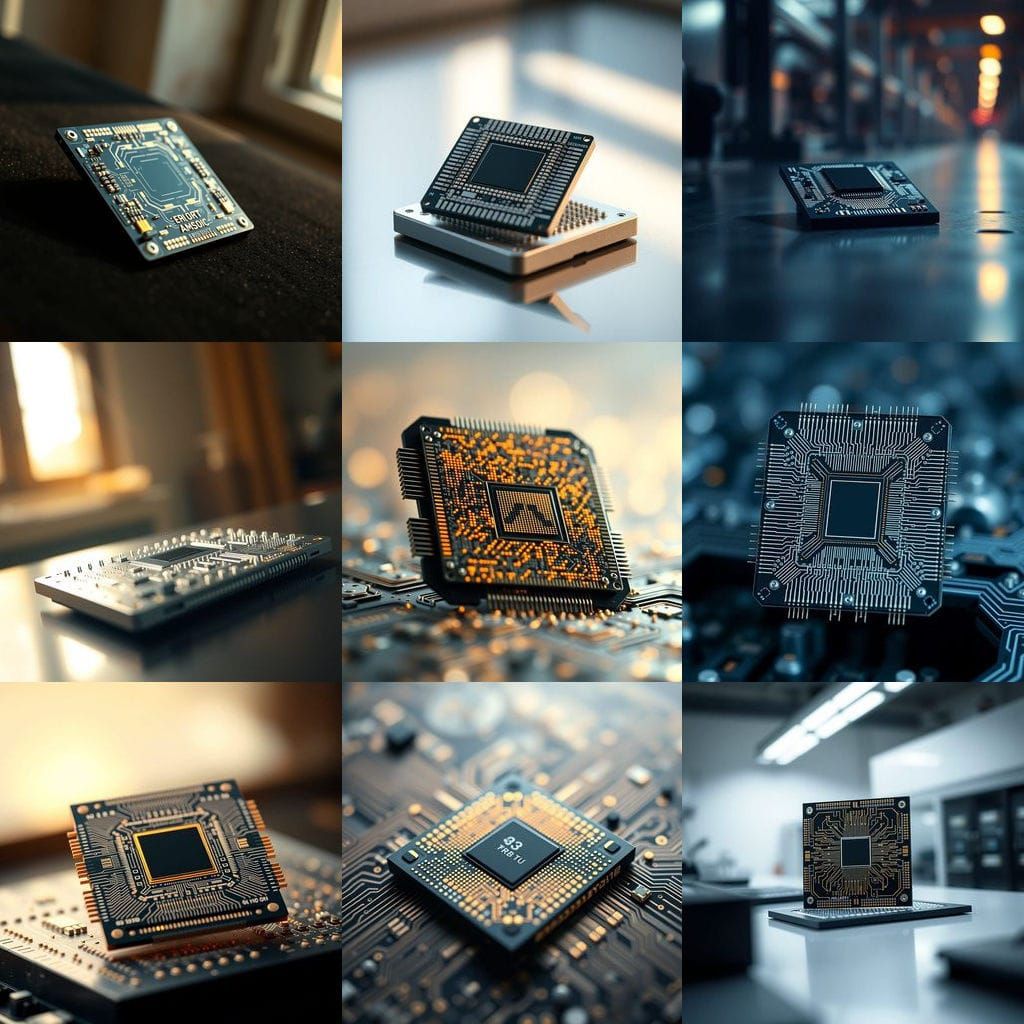 Quantum Computing Chip with 1 Million Qubits in St... - AI Art