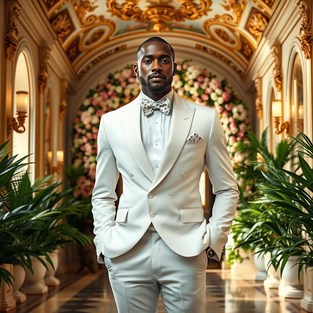 Man in white - Dashing Gentleman in Grand Baroque-Inspired ...
