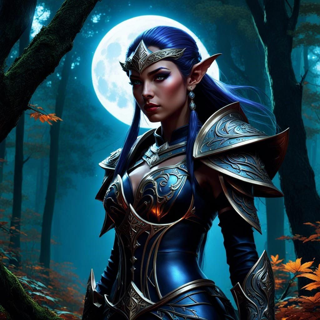 Moon elf - AI Generated Artwork - NightCafe Creator