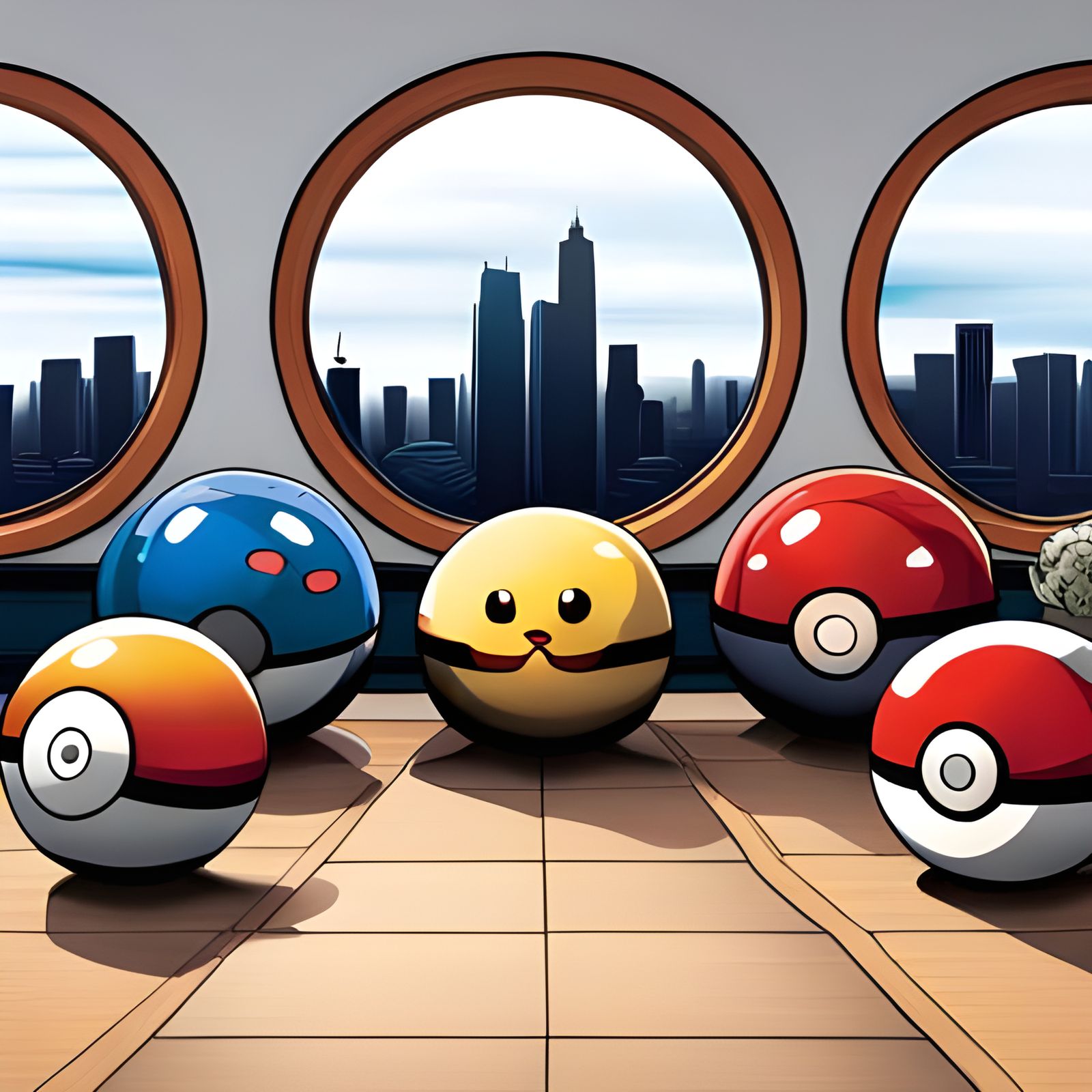 Poké Balls - AI Generated Artwork - NightCafe Creator