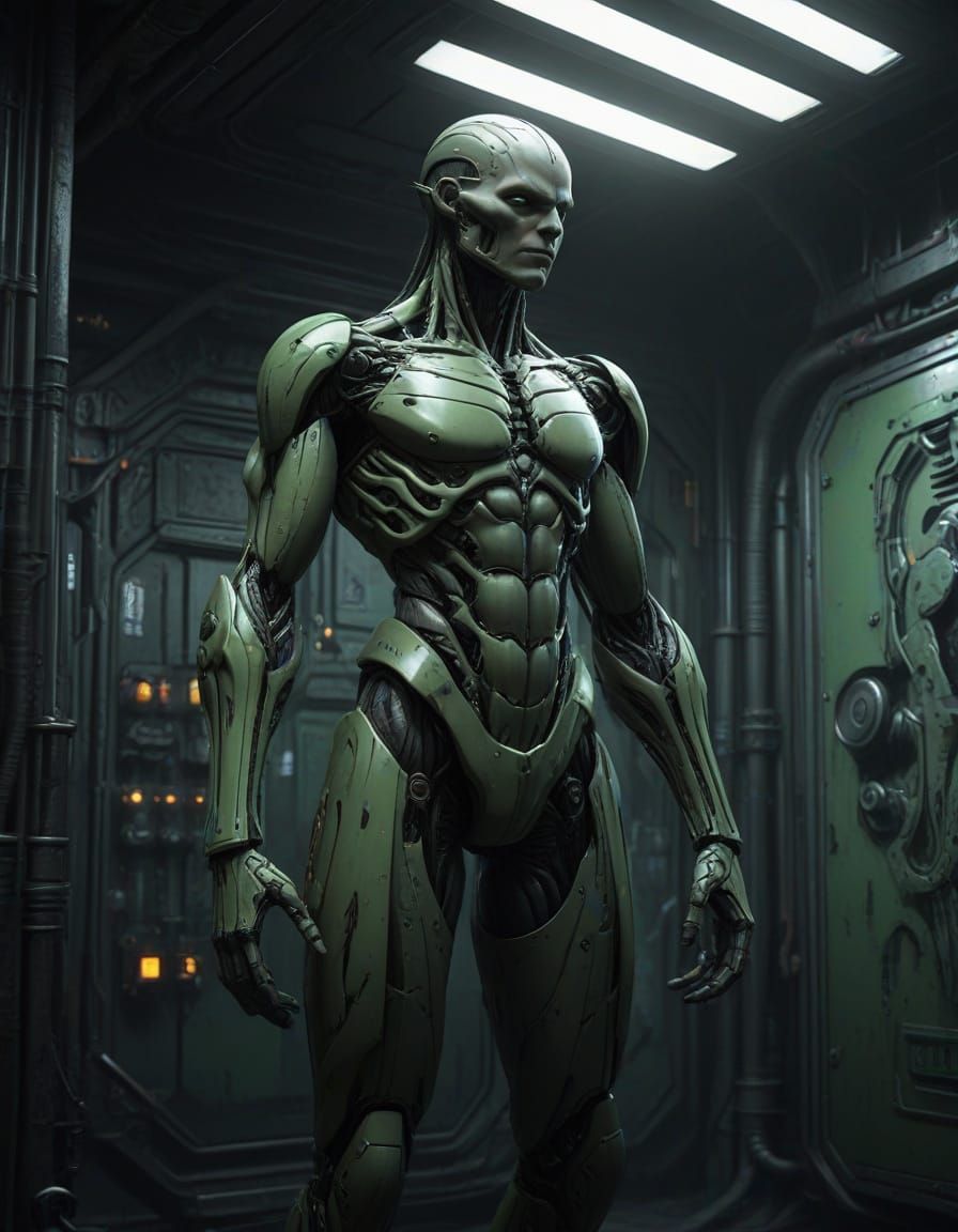 Cybernetic Horror Masterpiece in H R Giger's Dark ... - AI Art