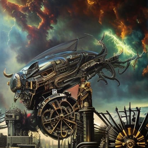 The infernal machine - AI Generated Artwork - NightCafe Creator