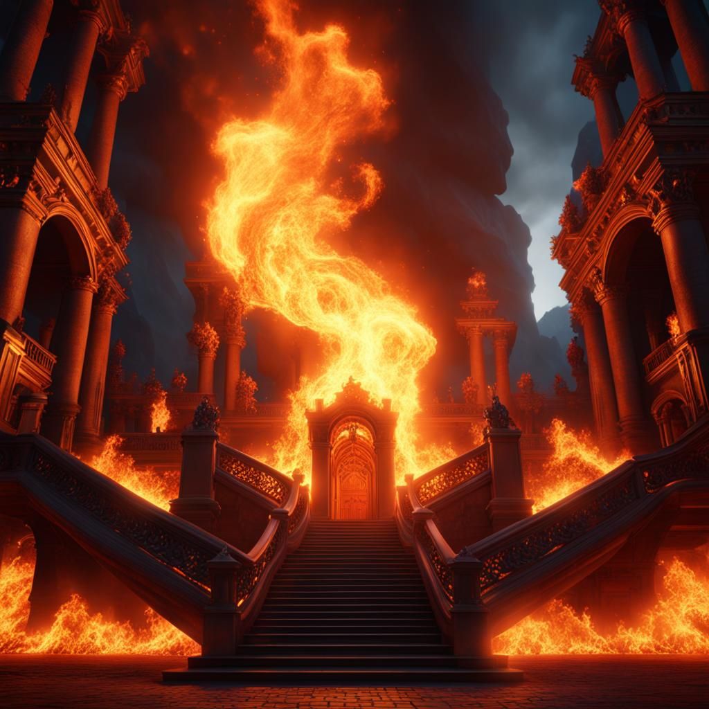 The raging inferno - AI Generated Artwork - NightCafe Creator