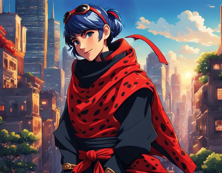 Ninja Version of Miraculous Ladybug : r/nightcafe