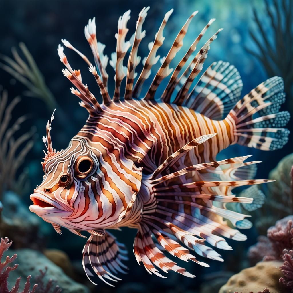 Lionfish - AI Generated Artwork - NightCafe Creator