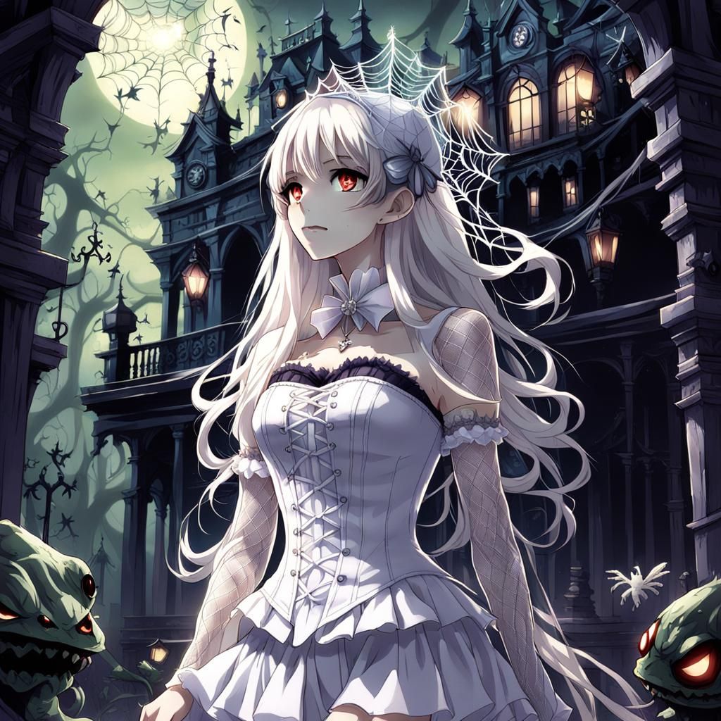 Haunted Mansion Ghost Girl V2 Anime Style - AI Generated Artwork ...
