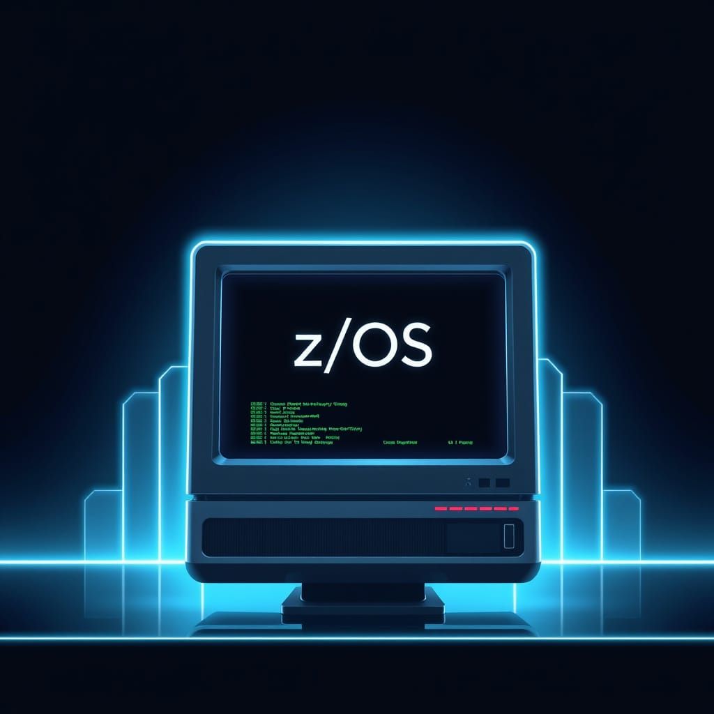 main home screen of z/OS - Futuristic z/OS Mainframe Compute...