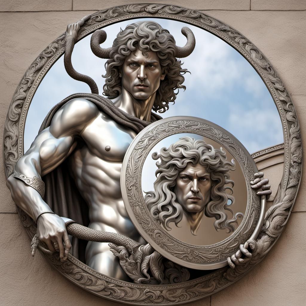 Perseus shield - AI Generated Artwork - NightCafe Creator