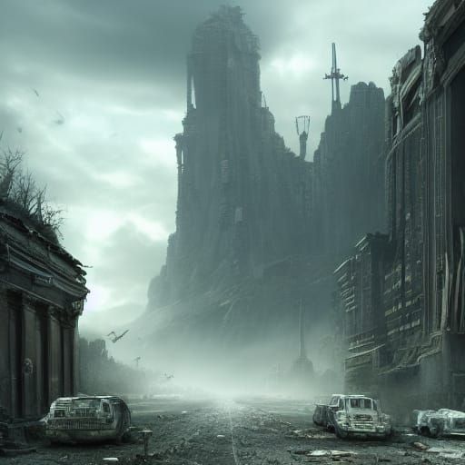 post apocalypse - AI Generated Artwork - NightCafe Creator