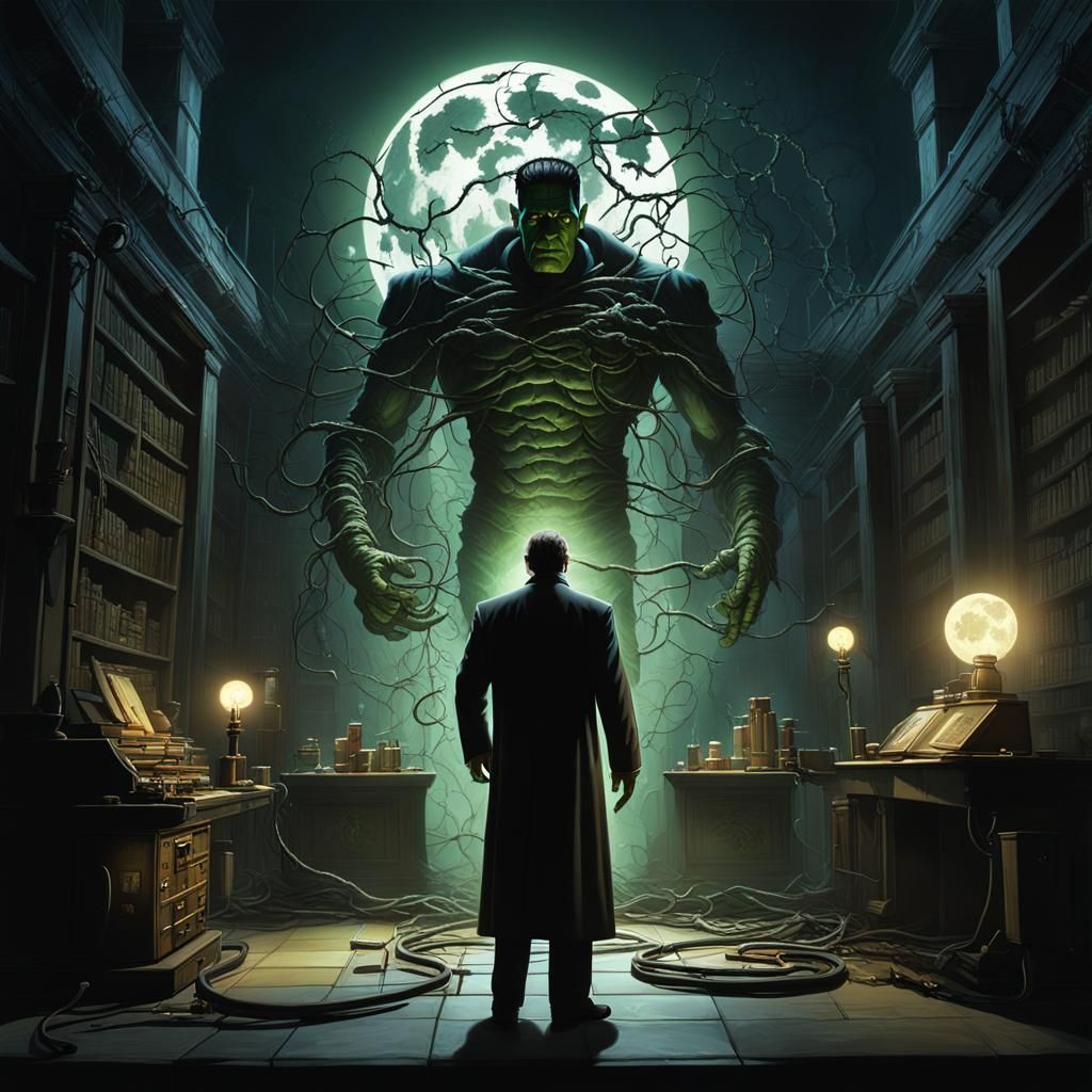 Dr Frankenstein’s Creation (series) - AI Generated Artwork - NightCafe ...