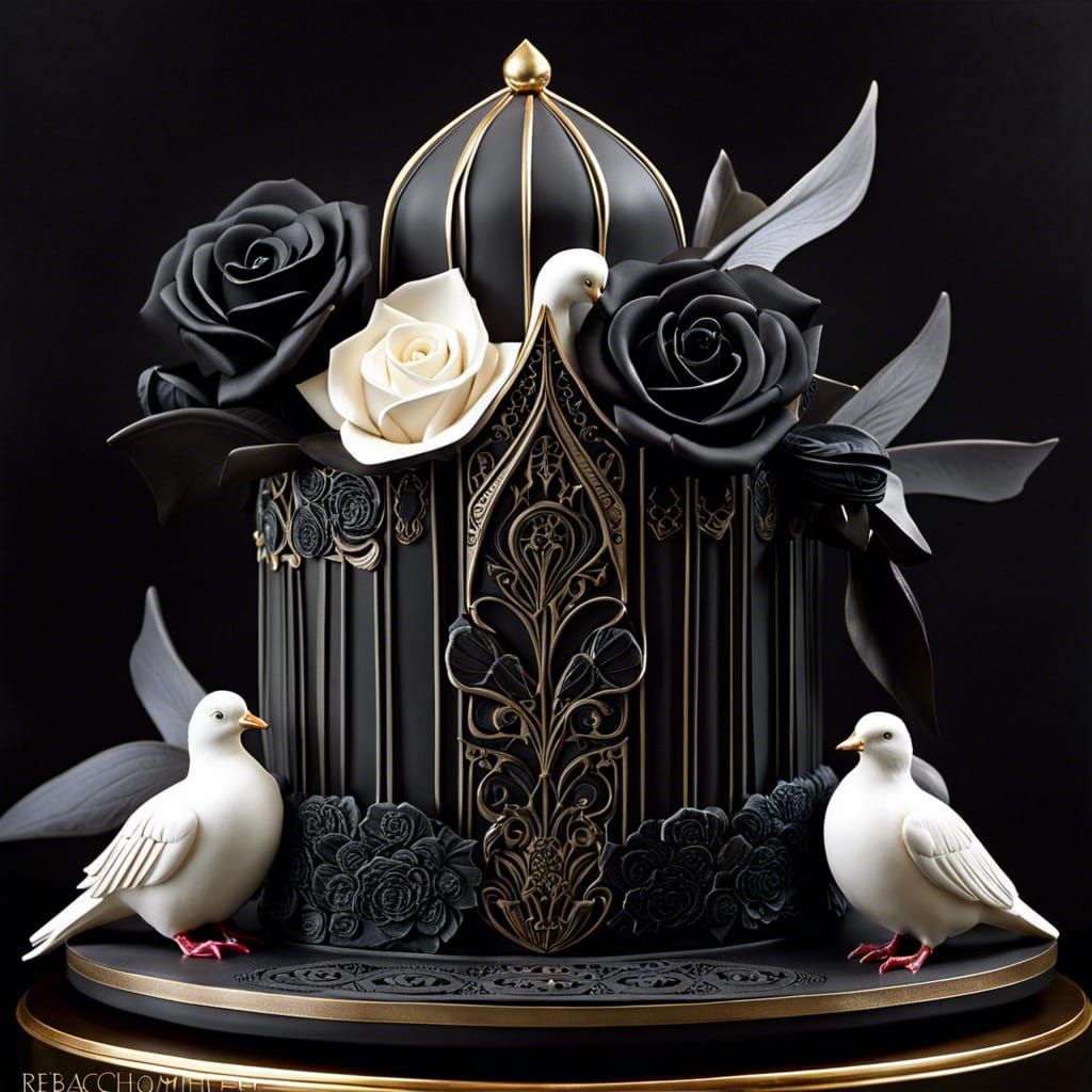 Wedding cake - AI Generated Artwork - NightCafe Creator