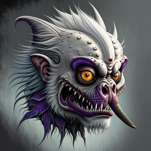 Tattooed albino contortionist hippy freak, colorful, created by the ...