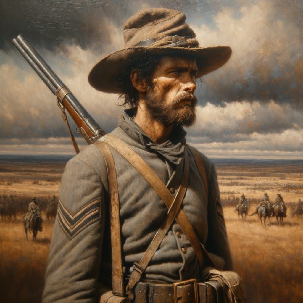 Confederate soldier - AI Generated Artwork - NightCafe Creator