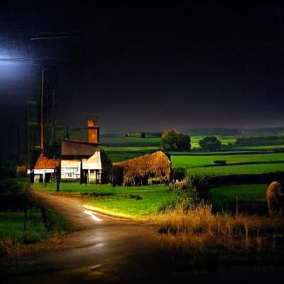 Rural England at night photograph - AI Generated Artwork - NightCafe ...