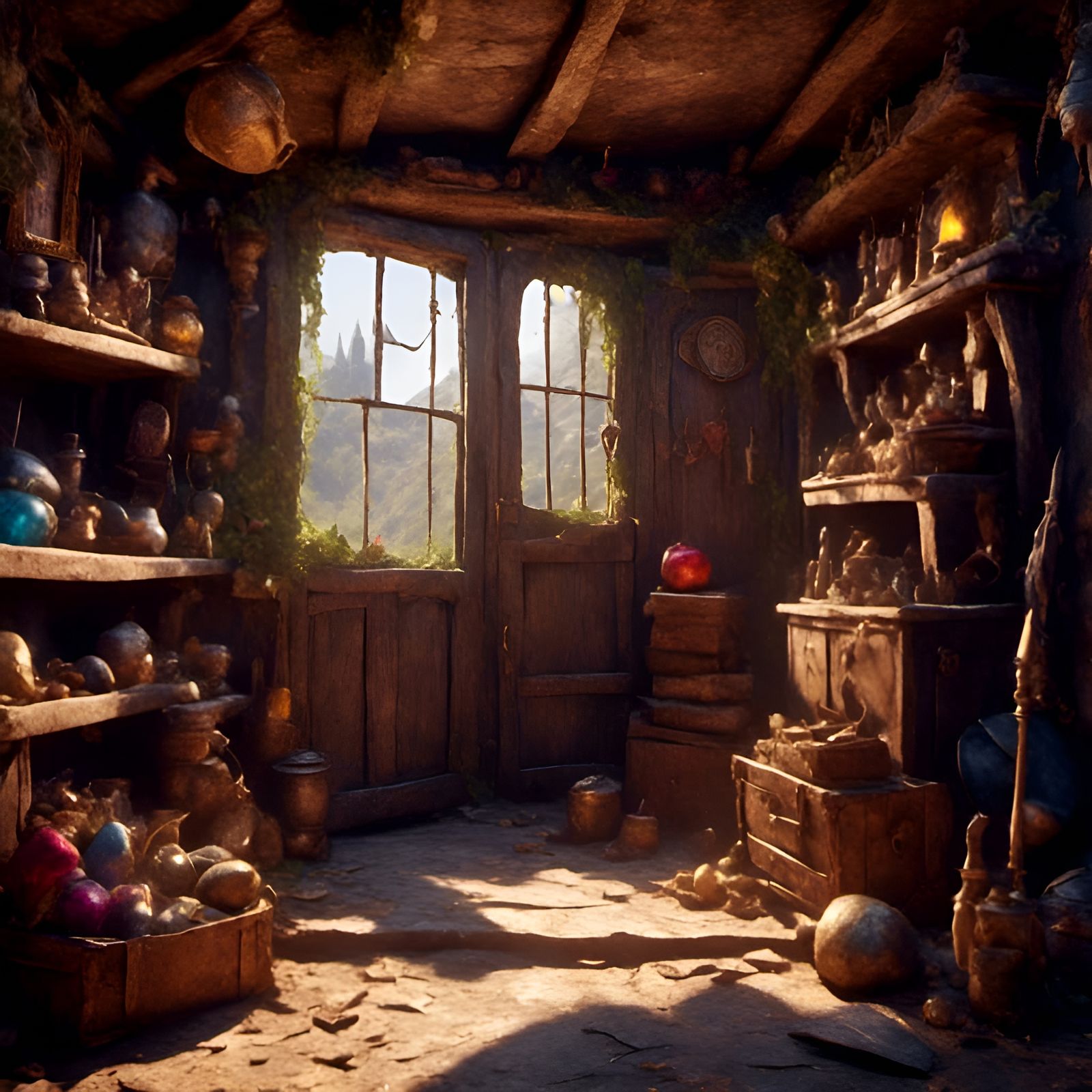 You cautiously approach the run down shack. - AI Generated Artwork ...