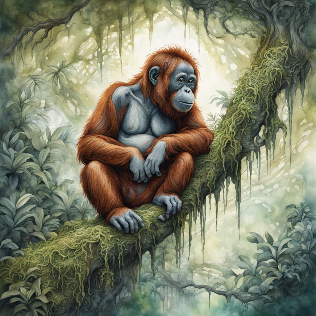 Protector of Rafy - Whispering Orangutan Guardian of the Eme...