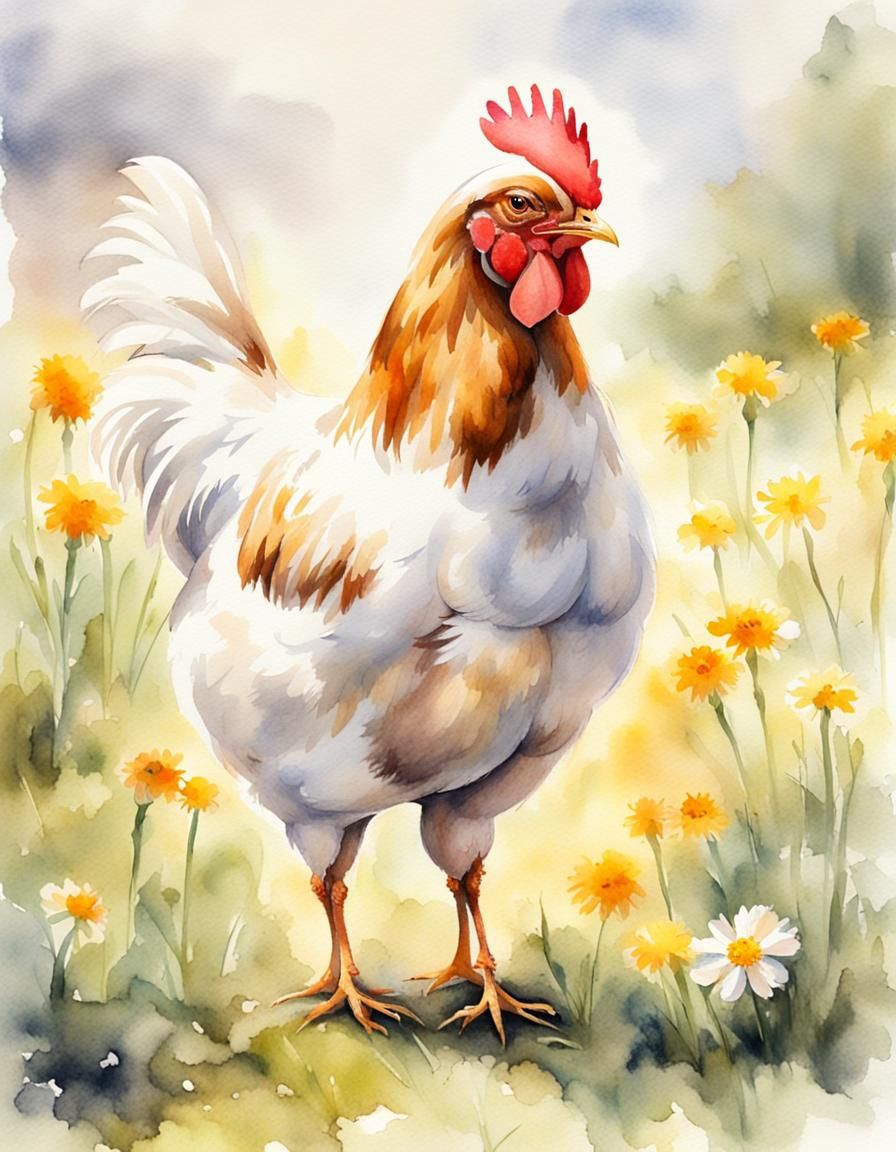 a very simple hyper realistic watercolor drawing of the loveliest cute ...