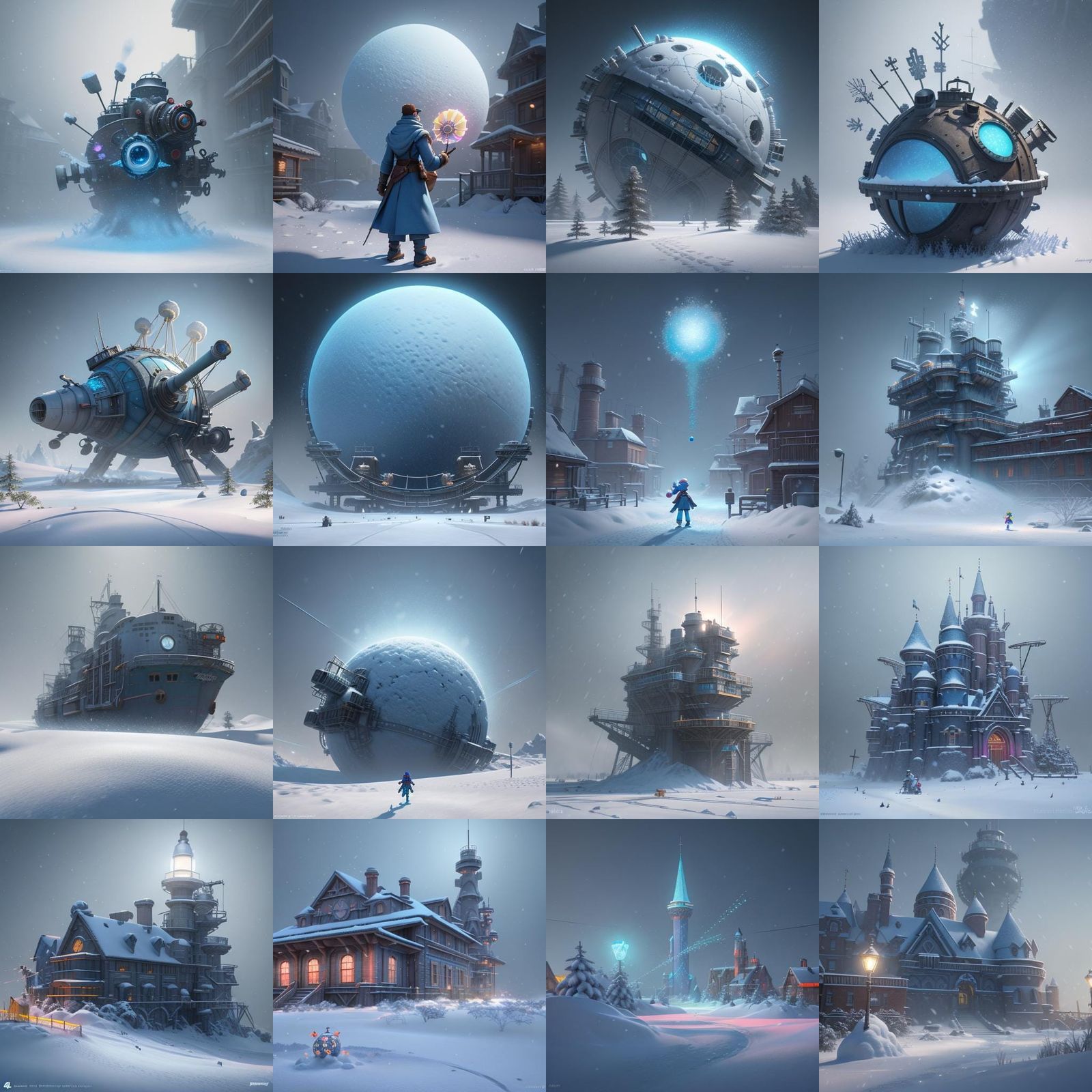 snow falling fast - AI Generated Artwork - NightCafe Creator