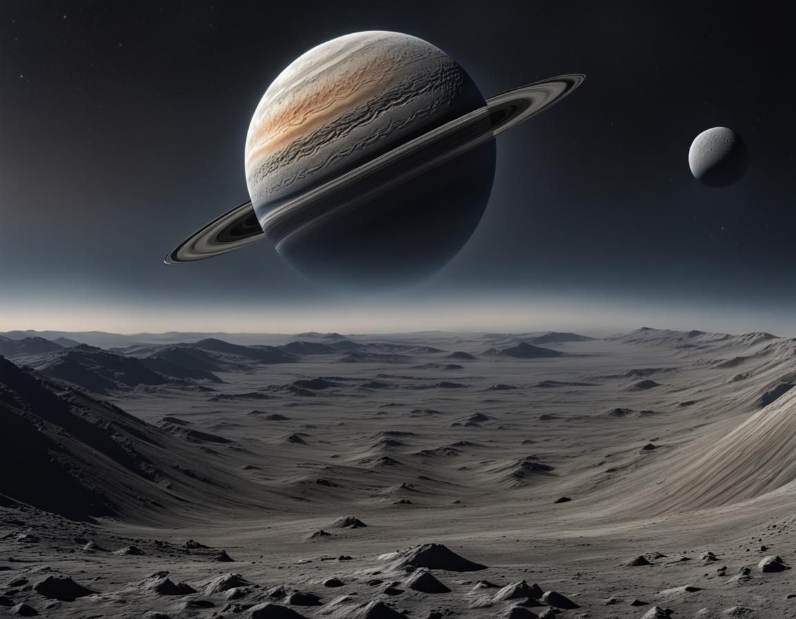Saturn rising - AI Generated Artwork - NightCafe Creator