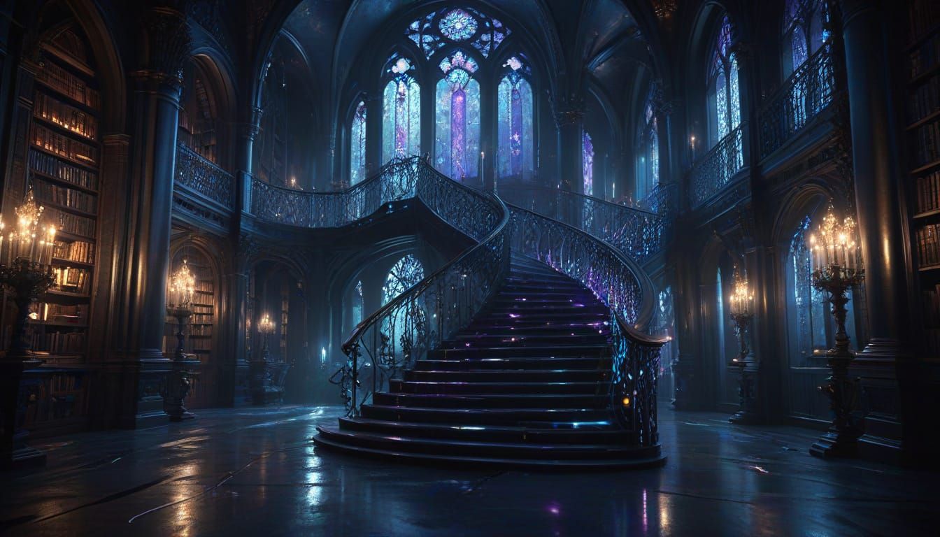 the fantasy crystal library - Ethereal Fantasy Library of W...